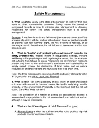 ASP exam essential practice questions | PDF