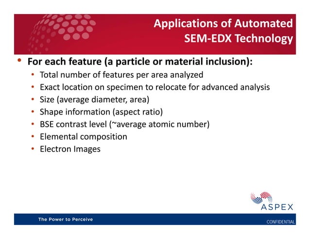 Aspex Fei Electron Microscopy Services | PDF