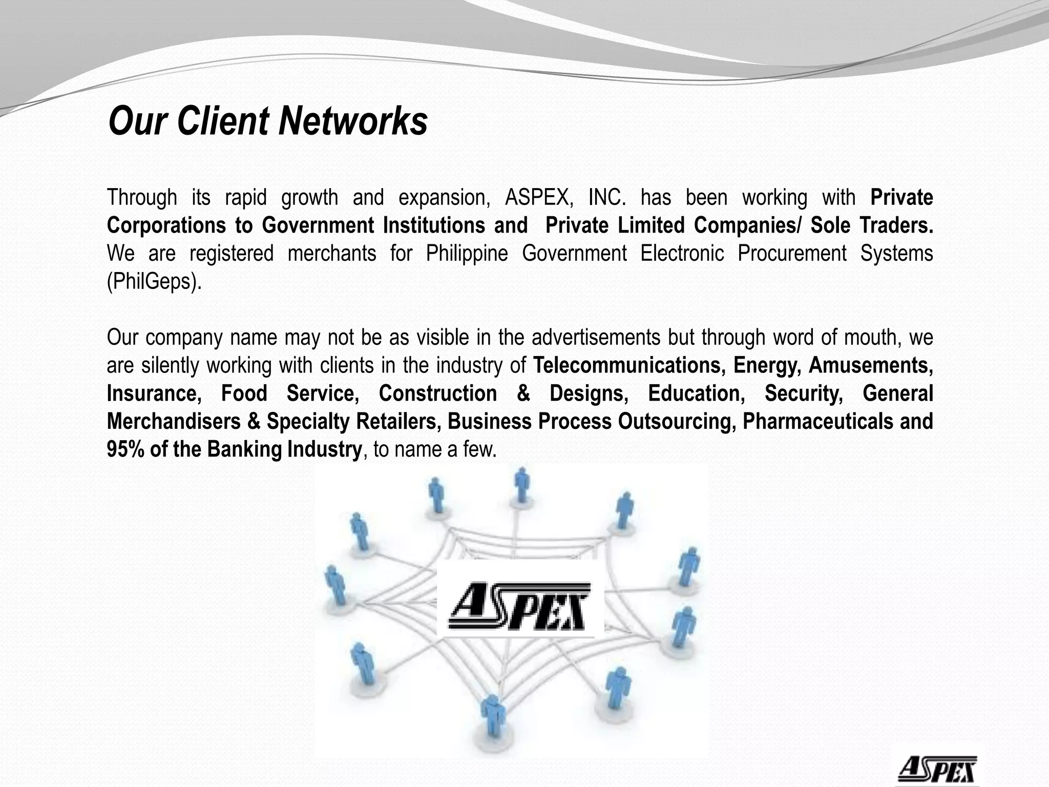 Aspex inc company profile and brochures | PDF