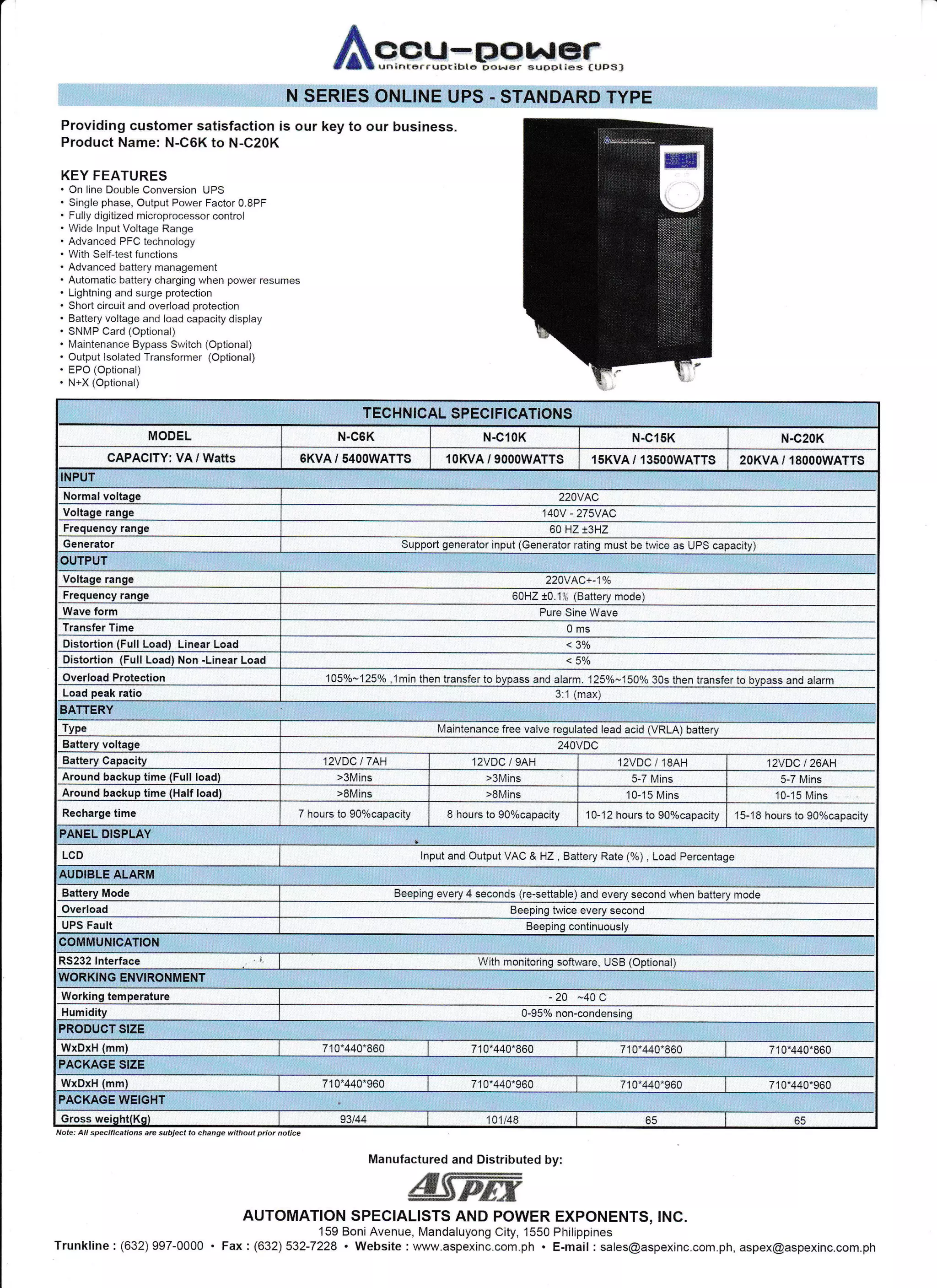 Aspex inc company profile and brochures | PDF