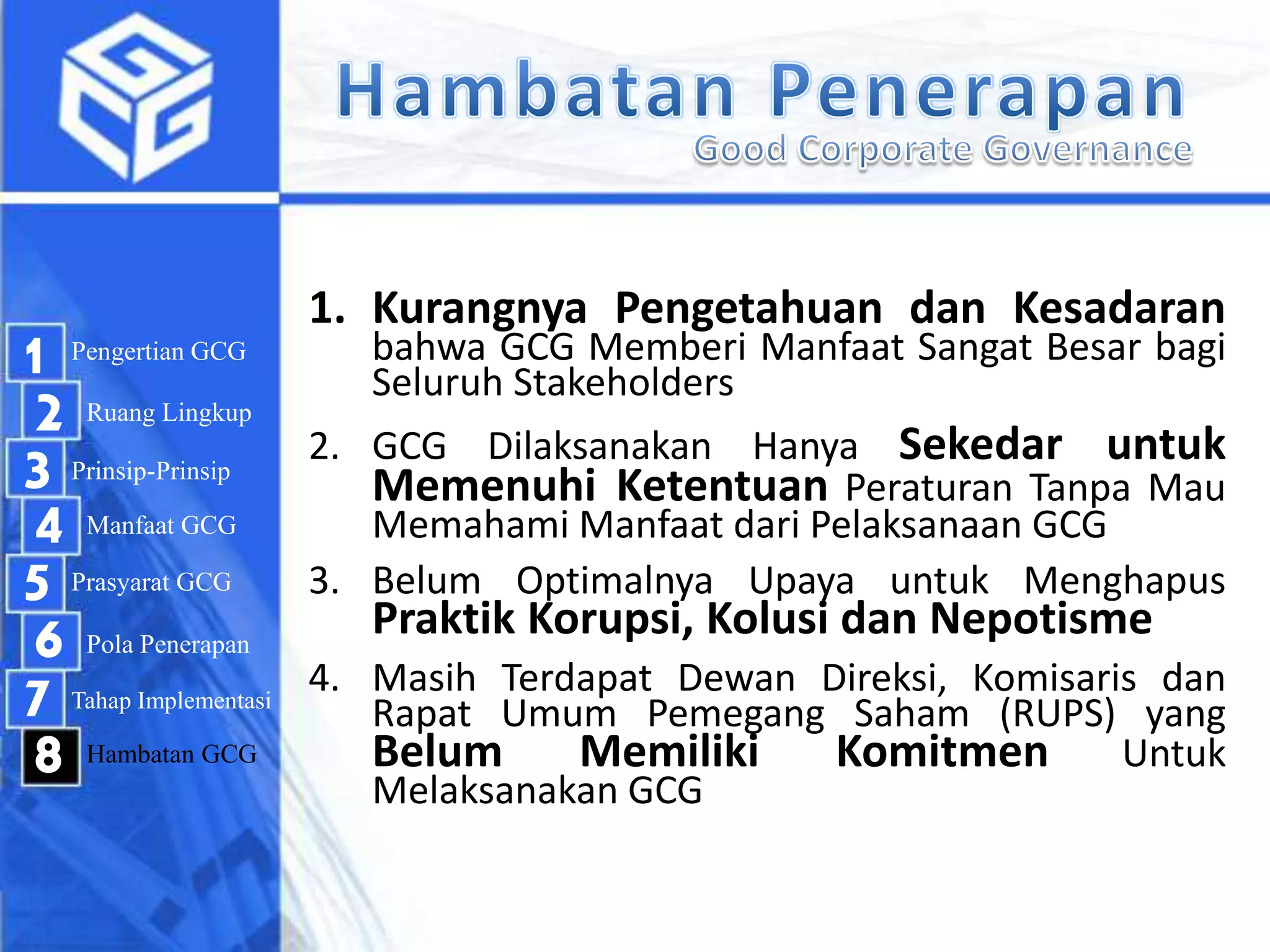 Good Corporate Governance | PPTX