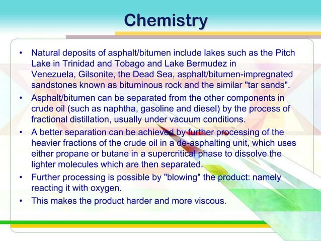 Asphalt | PPTX | Chemistry | Science