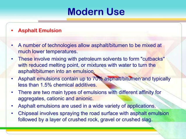 Asphalt | PPTX | Chemistry | Science