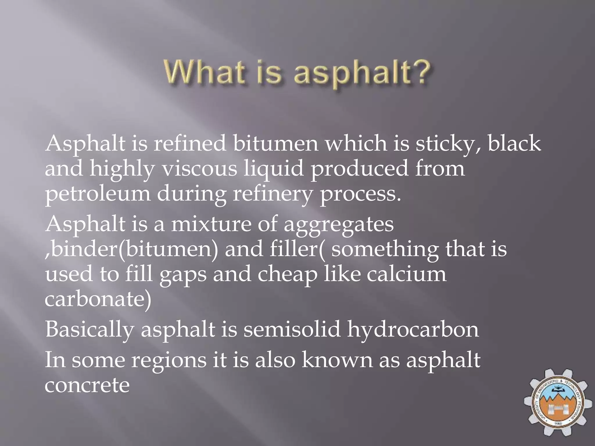 Asphalt | PPTX