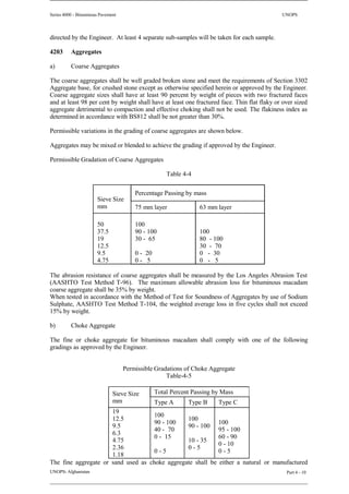 Asphalt & carpet specifications | DOC