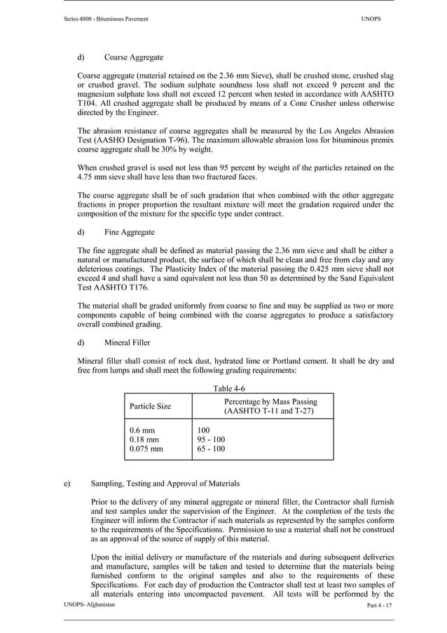 Asphalt & carpet specifications | DOC | Civil Engineering Industry ...