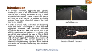 ASPHALT PAVEMENT AS AGGREGATE REPLACEMENT | PPTX