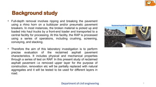 ASPHALT PAVEMENT AS AGGREGATE REPLACEMENT | PPTX