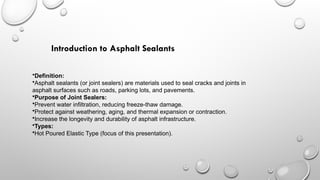 Asphalt sealant! POWERPOINT PRESENTATION | PPT