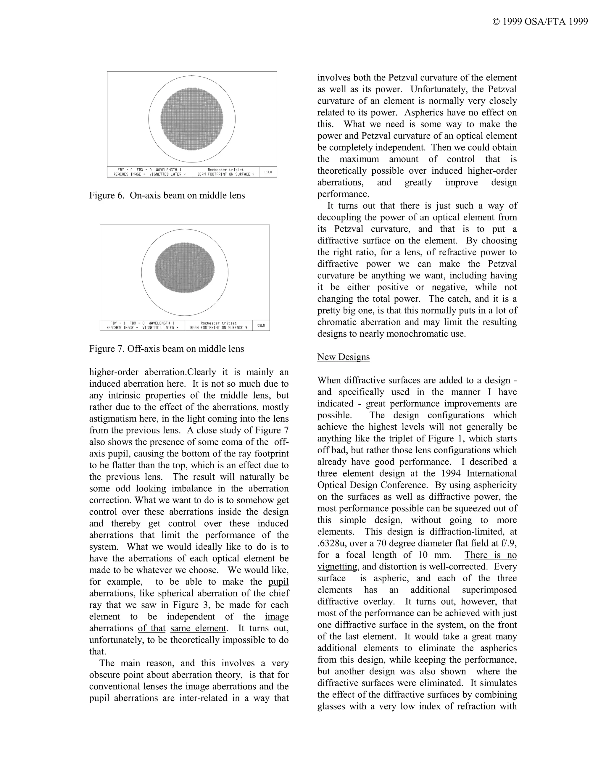 Aspheric And Diffractive Optics Extend Monochromatic Imaging Limits 1999 Pdf 3 D Graphics