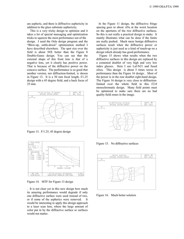 Aspheric and diffractive optics extend monochromatic imaging limits 1999 | PDF | 3-D Graphics ...