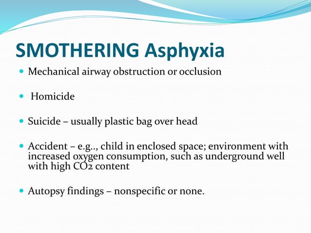 Asphyxia | PPTX | First Aid | Injuries