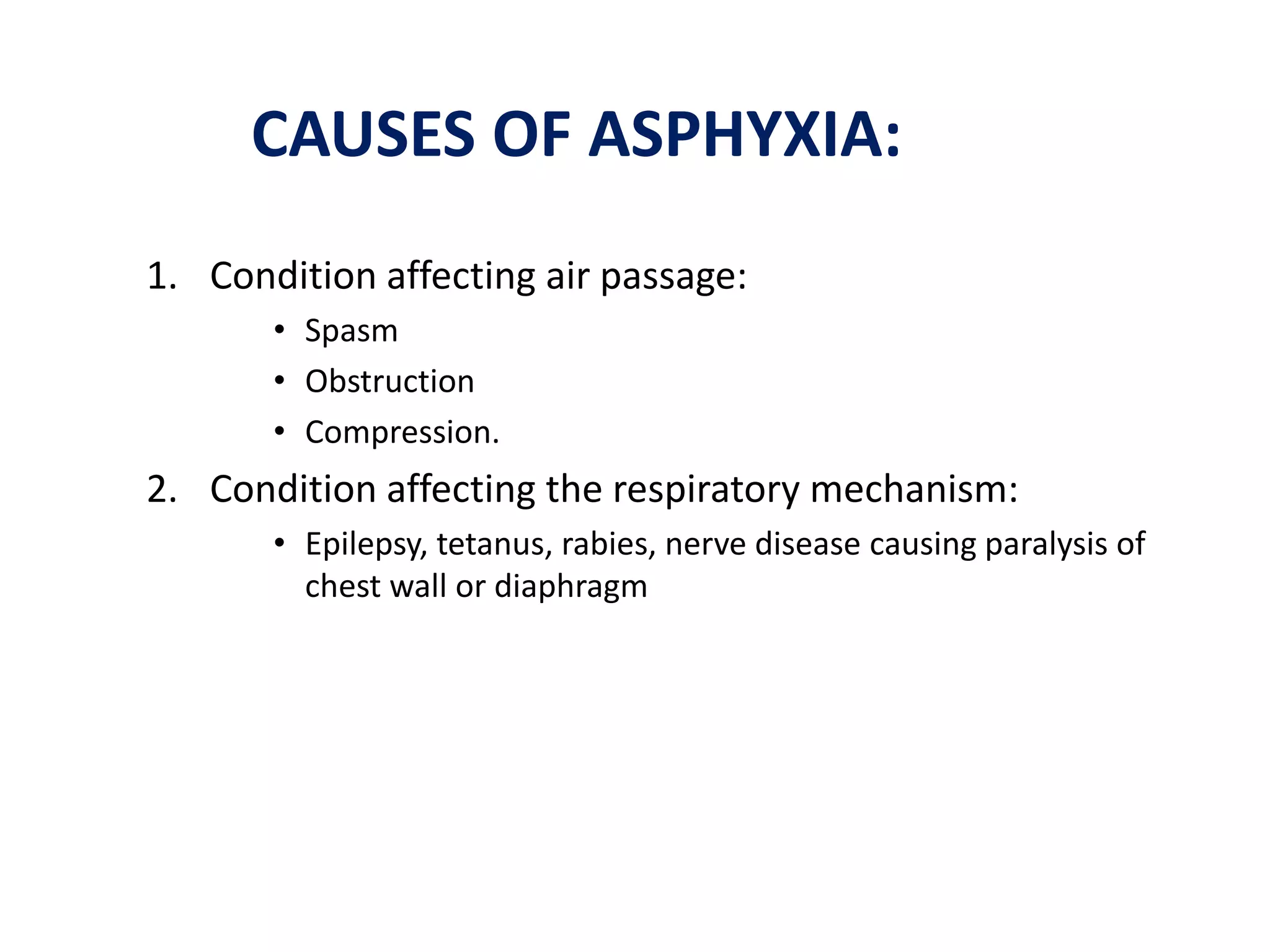 Asphyxia | PPTX