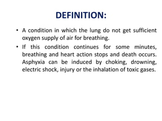 Asphyxia Medical Condition