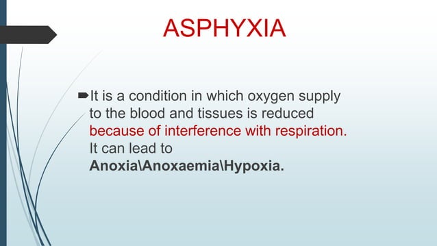 All about asphyxia in forensic medicine.1.pptx | First Aid | Injuries