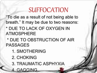 asphyxia forensic medicine heakth care crime scene | PPT