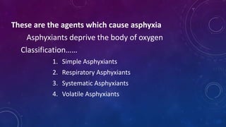 Asphyxiants.pptx class ppt useful for all | PPT