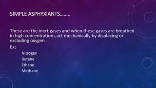 Asphyxiants.pptx class ppt useful for all | PPT