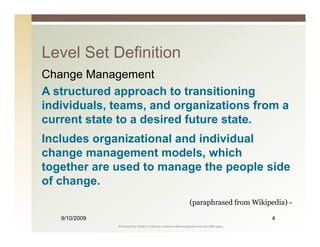 Change Management Workshop | PPT