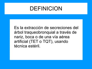 Aspiracion Secreciones | PPT