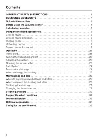 Vacuum.Cleanner_Miele_s312i-2 (EN) | PDF