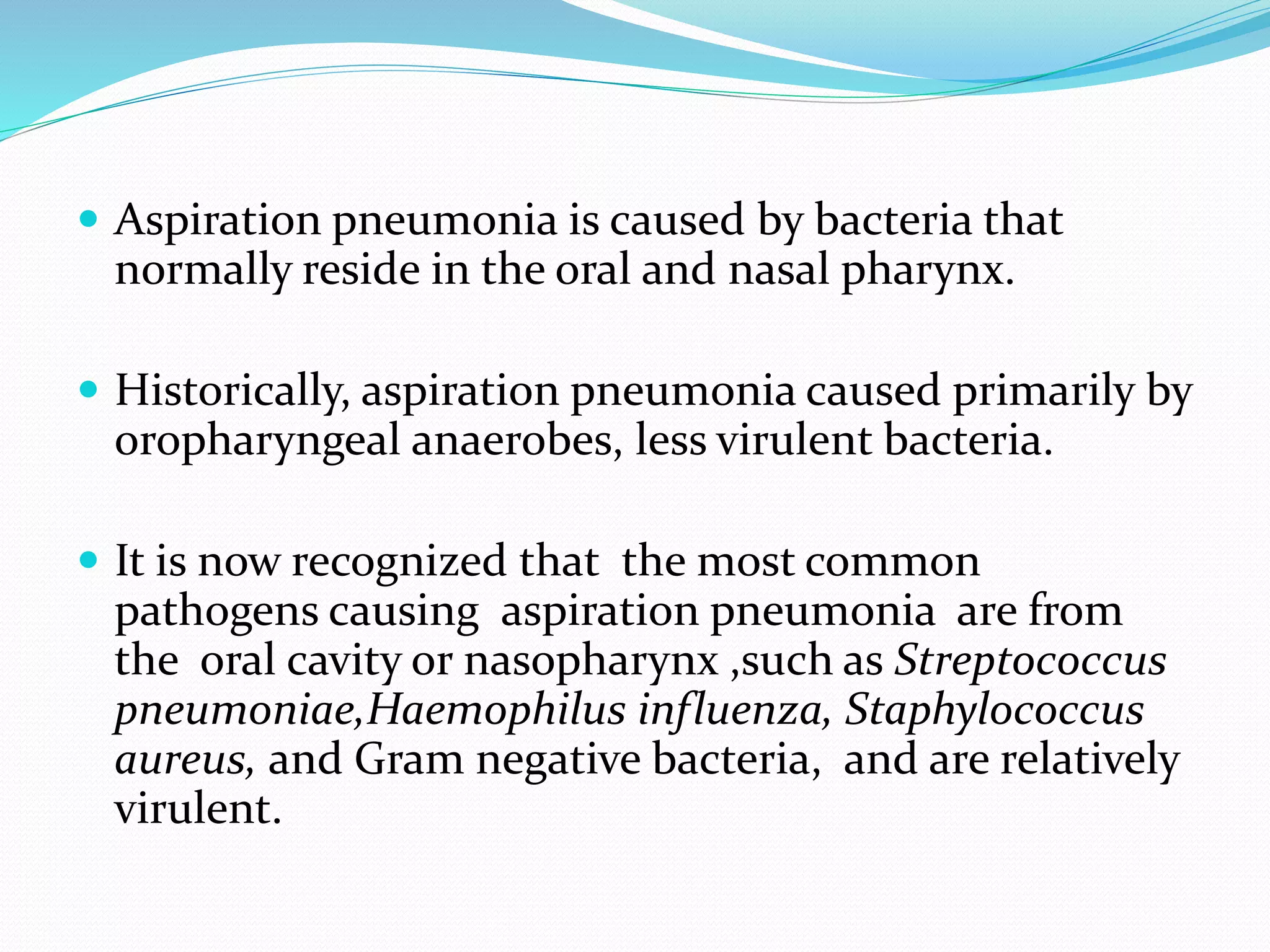 management of Aspiration pneumonitits in stroke pt | PPTX