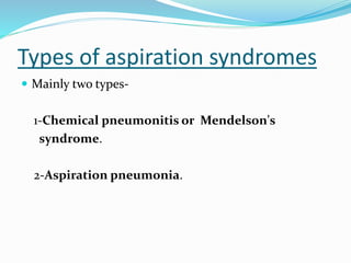 management of Aspiration pneumonitits in stroke pt | PPTX