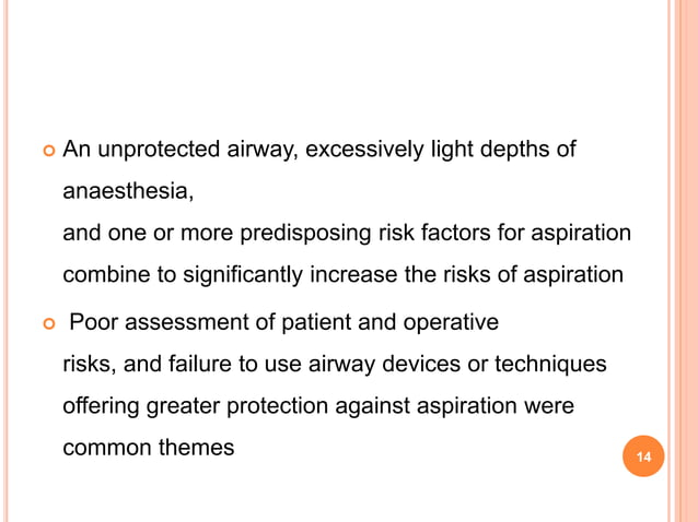 Aspiration.ppt | Lung and Respiratory Health | Diseases and Conditions
