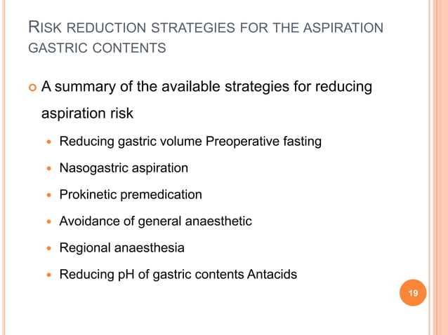 Aspiration.ppt | Lung and Respiratory Health | Diseases and Conditions