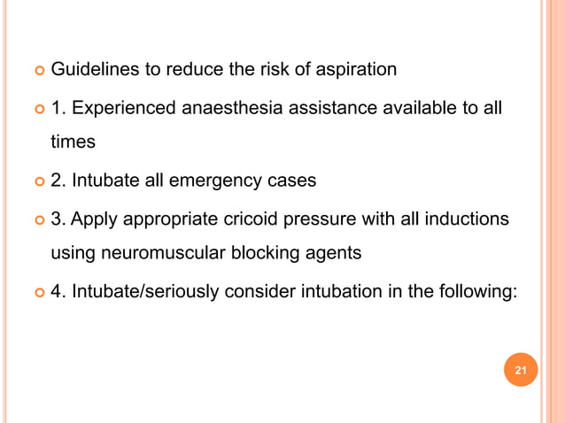 Aspiration.ppt | Lung and Respiratory Health | Diseases and Conditions