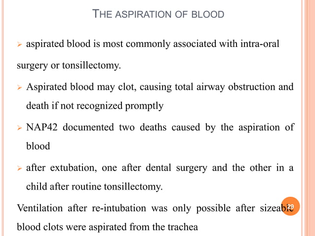 Aspiration.ppt | Lung and Respiratory Health | Diseases and Conditions