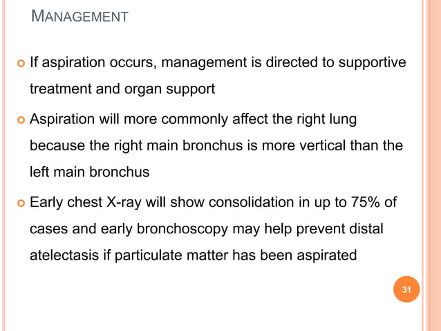 Aspiration.ppt | Lung and Respiratory Health | Diseases and Conditions