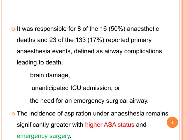 Aspiration.ppt | Lung and Respiratory Health | Diseases and Conditions