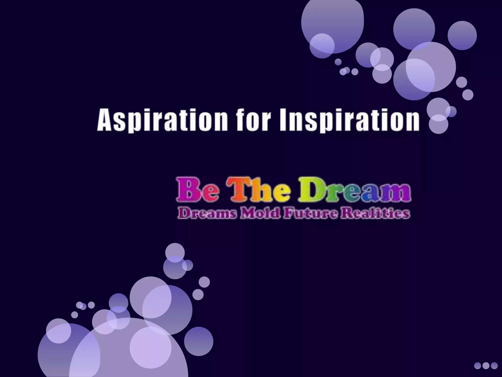 Aspiration For Inspiration | PPSX
