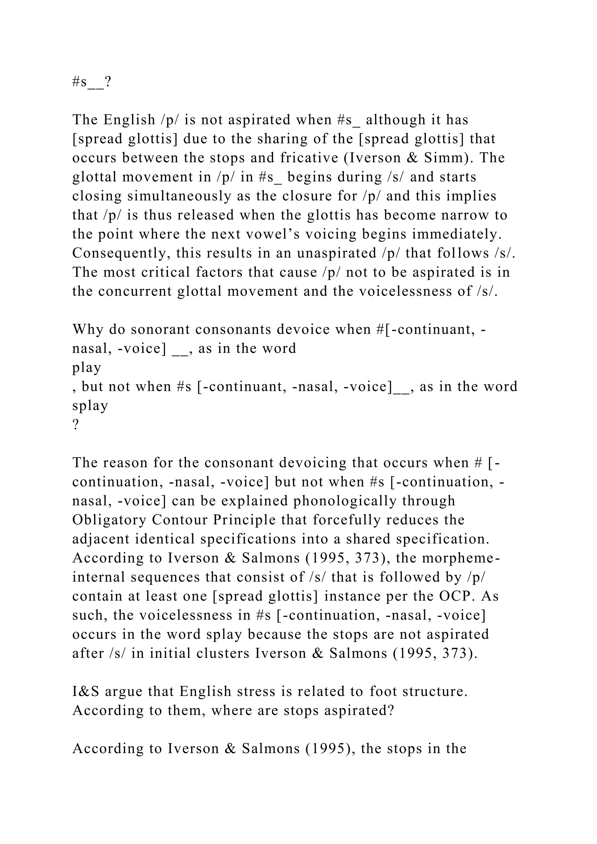 Aspiration of Sonorant Consonants Name Institutional Aff.docx