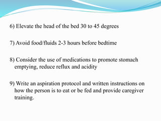 Aspiration pneumonia prevention skilled nurse facility 2012 | PPTX