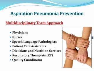 Aspiration pneumonia prevention skilled nurse facility 2012 | PPTX
