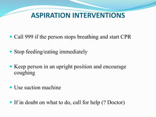 Aspiration pneumonia prevention skilled nurse facility 2012 | PPTX