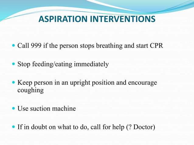 Aspiration pneumonia prevention skilled nurse facility 2012 | PPTX
