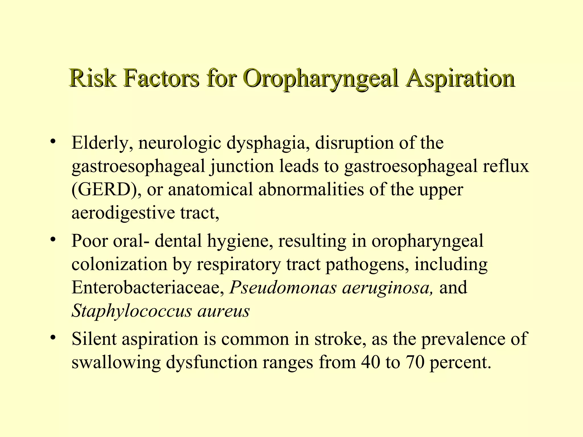Aspiration Pneumonia | PPT