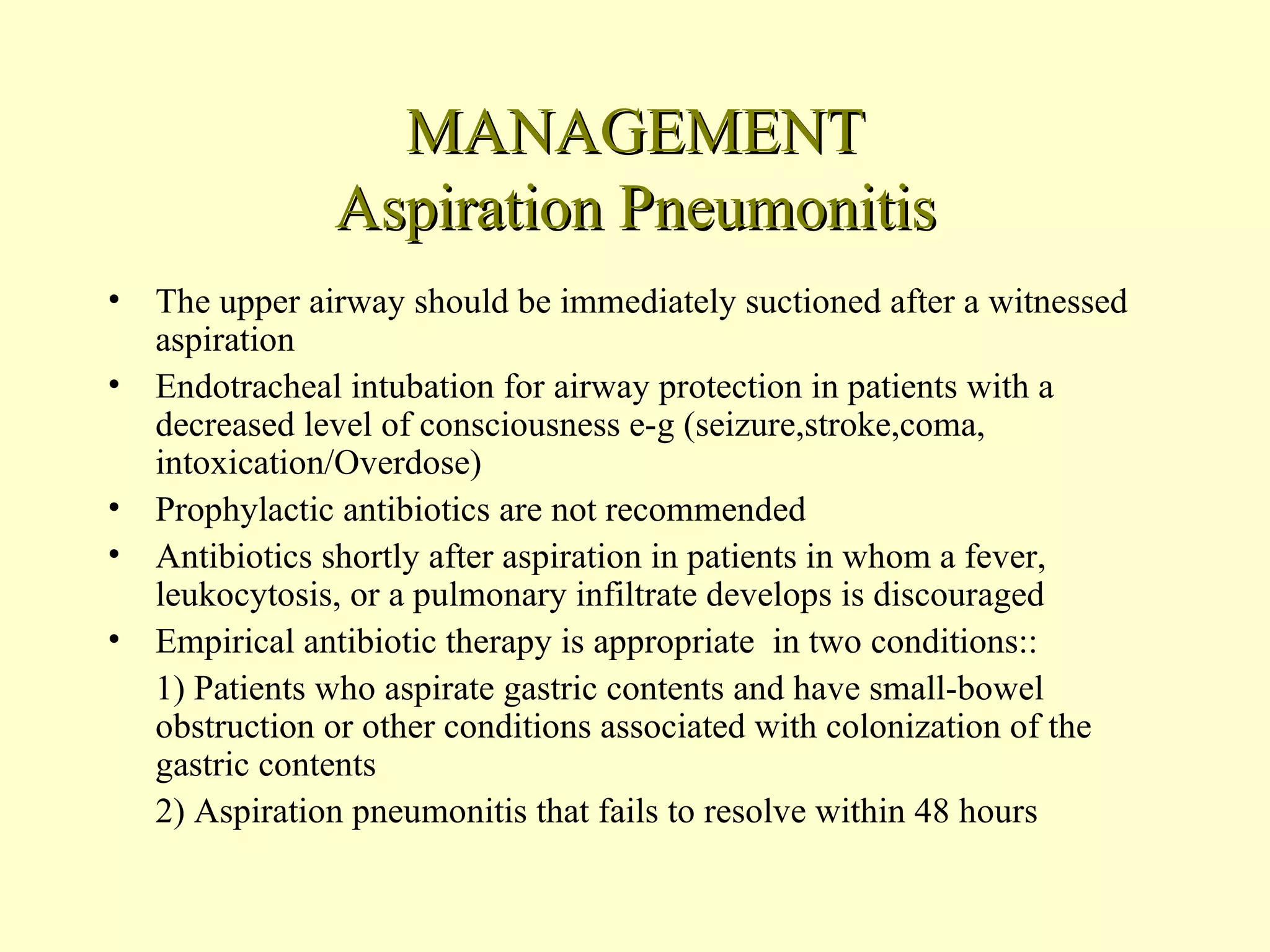 Aspiration Pneumonia | PPT