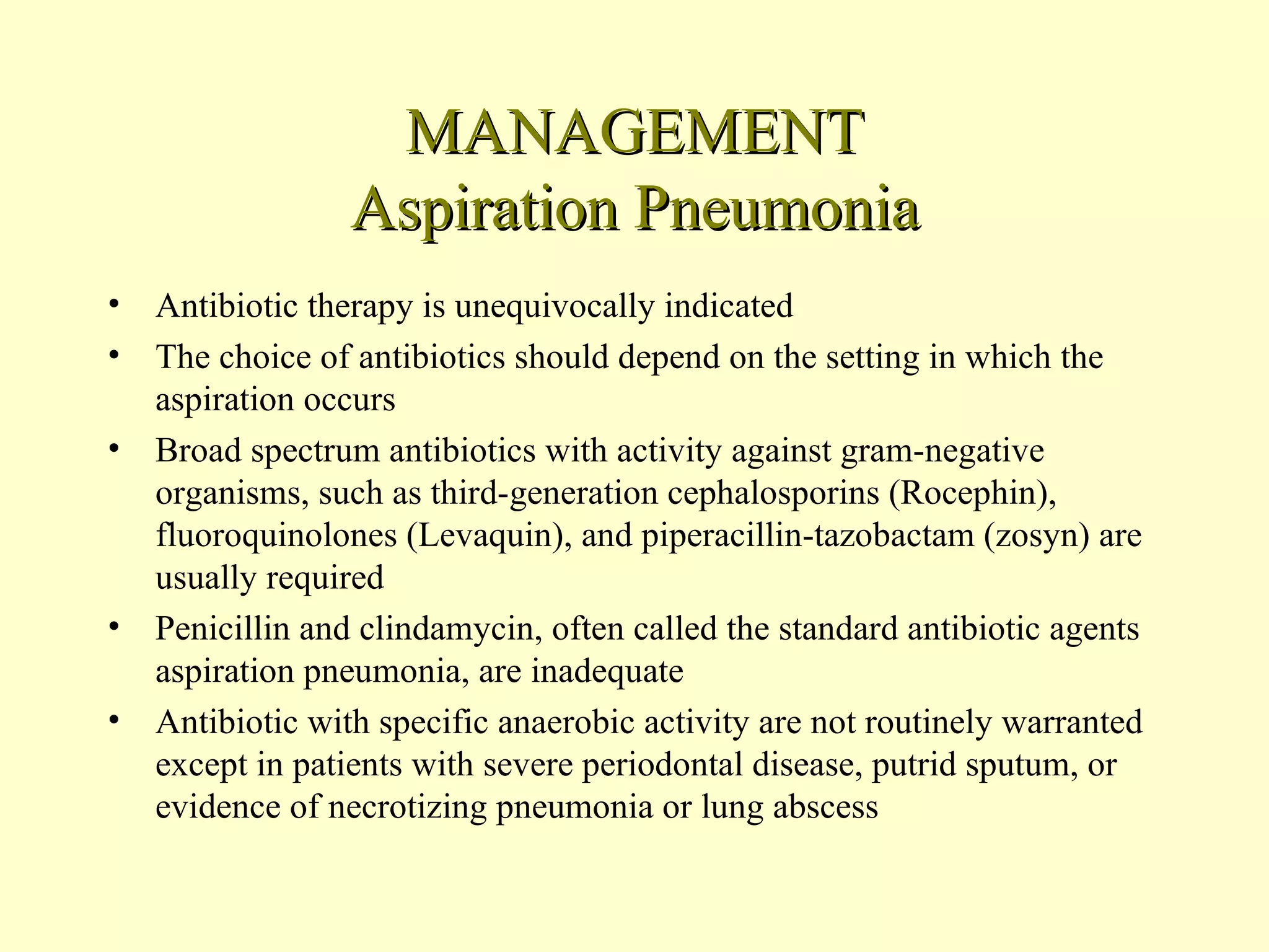 Aspiration Pneumonia | PPT