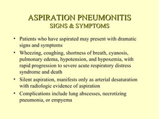 Pneumonia Vs Aspiration Pneumonia