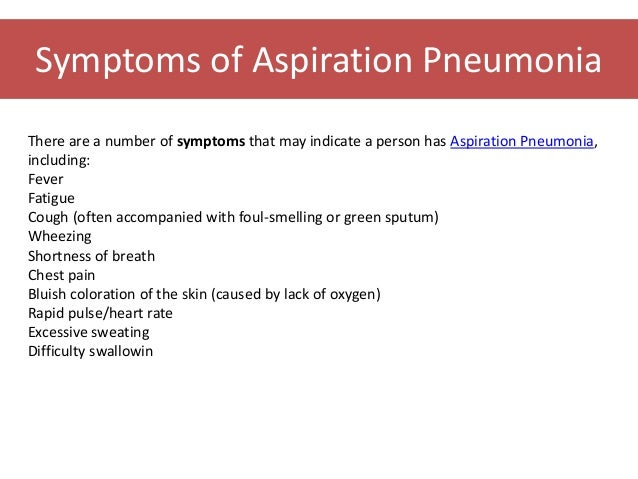 Aspiration Pneumonia