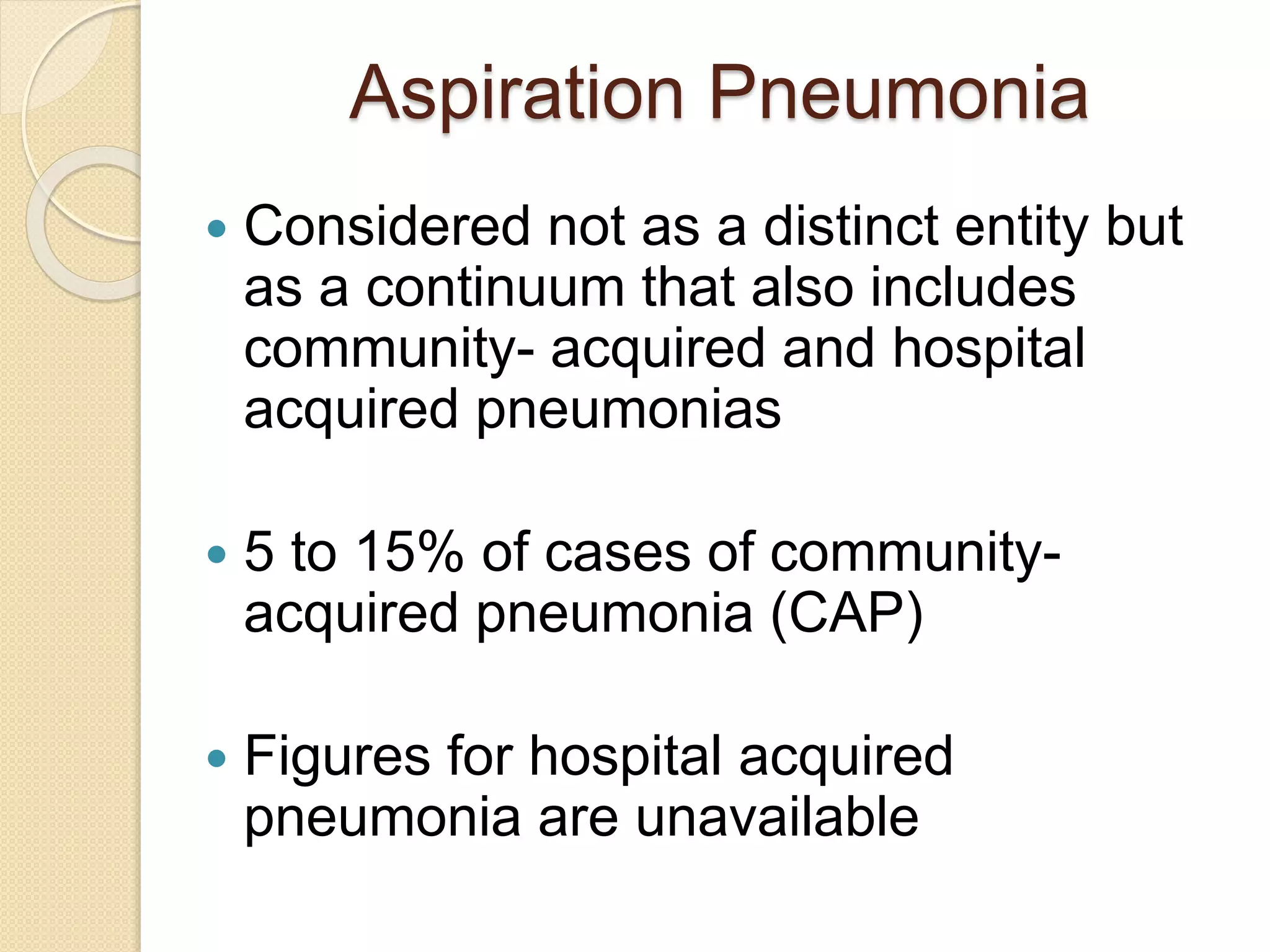 Aspiration pneumonia | PPTX