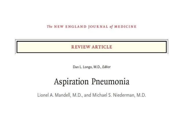 Aspiration pneumonia | PPTX