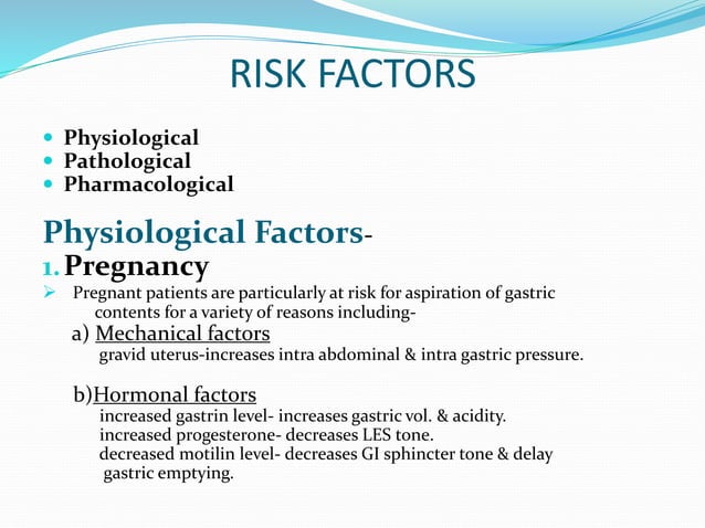 Aspiration prophylaxis in full stomach | PPTX | Lung and Respiratory ...
