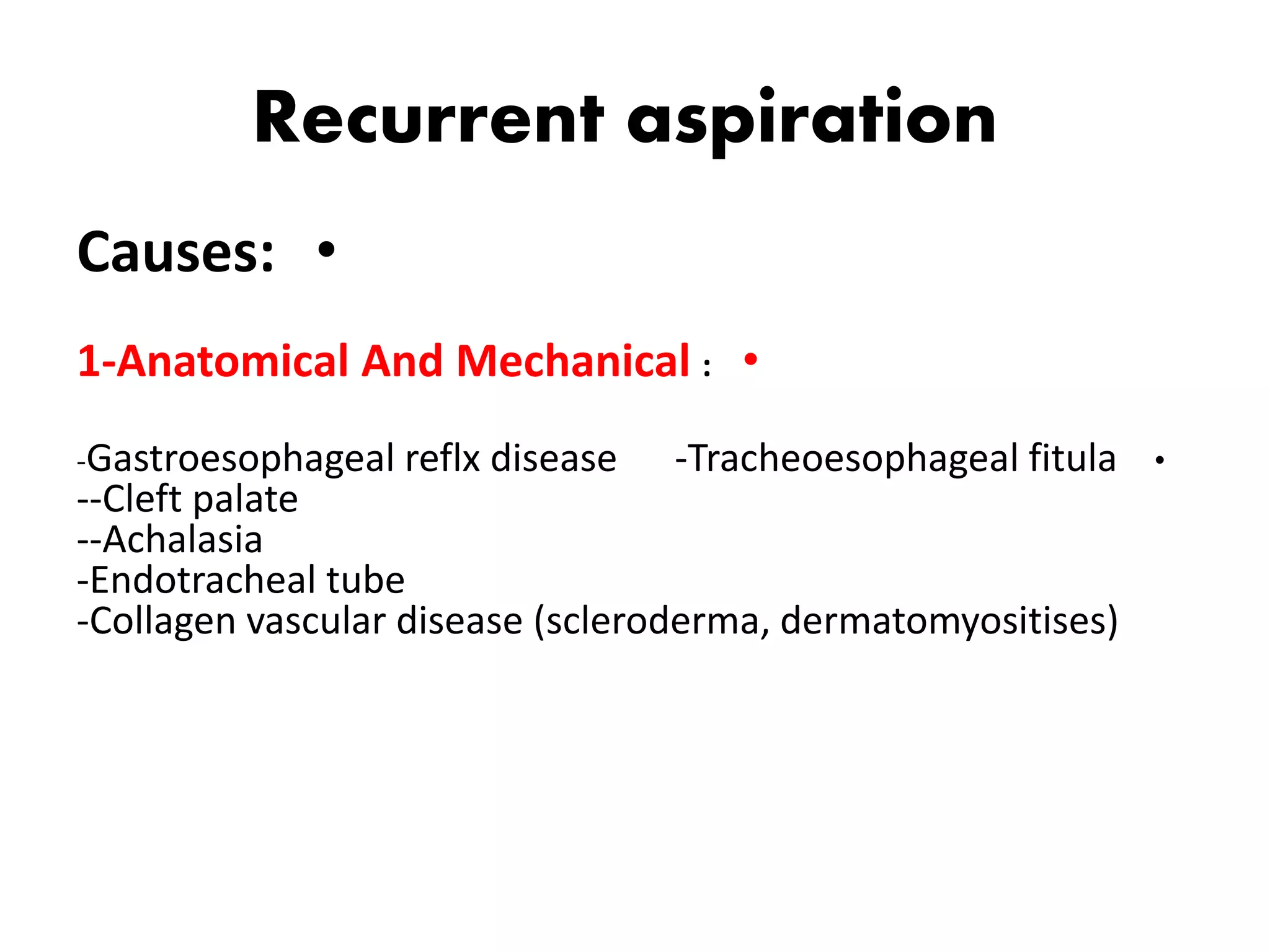 Aspiration syndrome | PPTX
