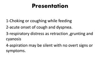 Aspiration syndrome | PPTX