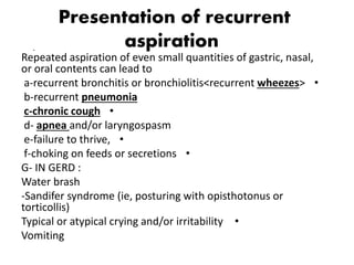 Aspiration syndrome | PPTX
